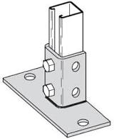 Strut Base Plates- Stainless : Strut Accessories, Concrete Abrasives ...