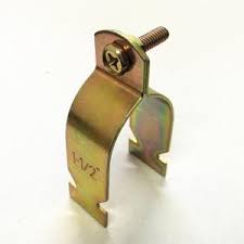 Rigid Pipe Strut Straps Yellow Zinc : Strut Accessories, Concrete ...